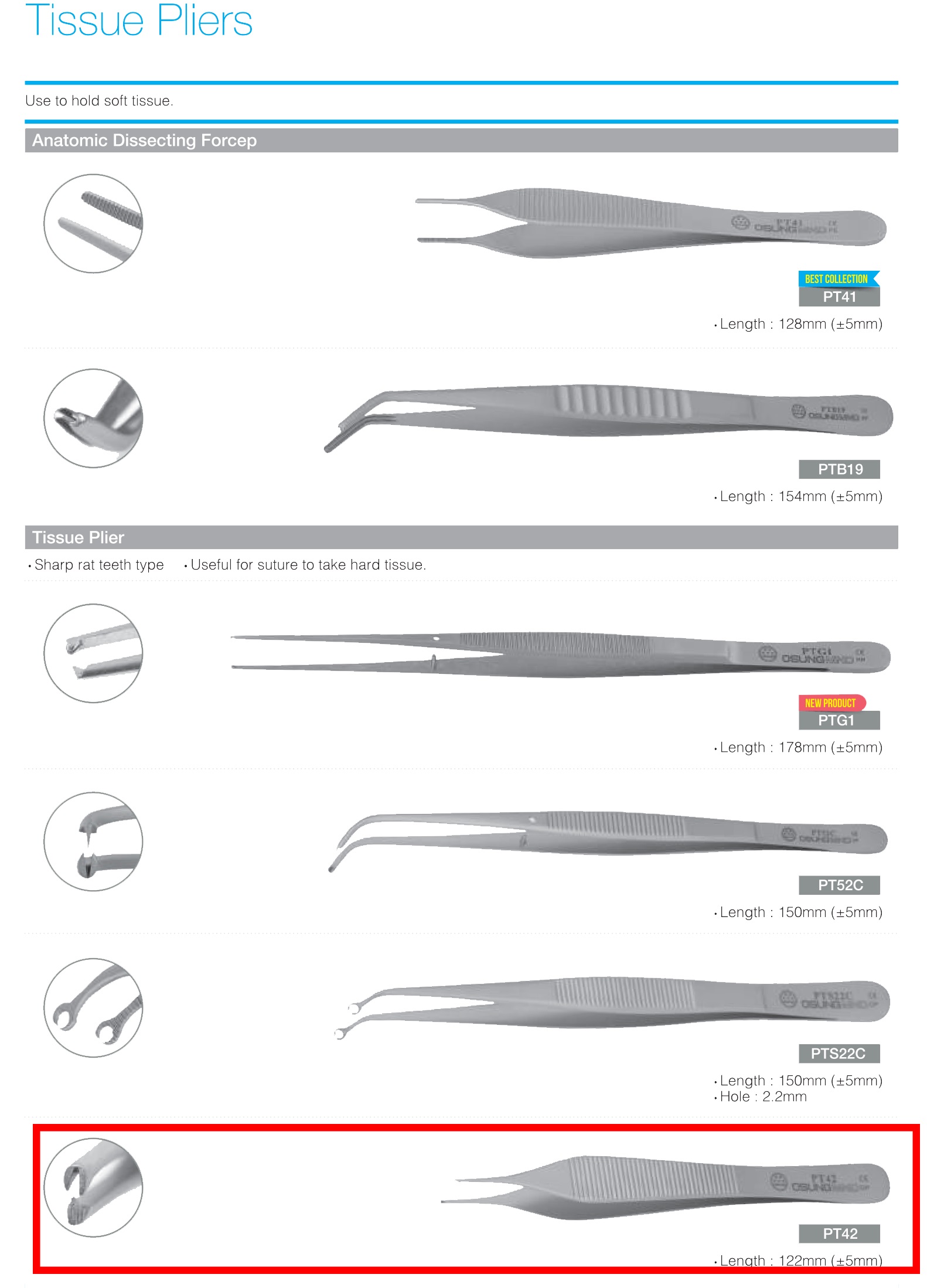 Tissue Pliers – Implant Line